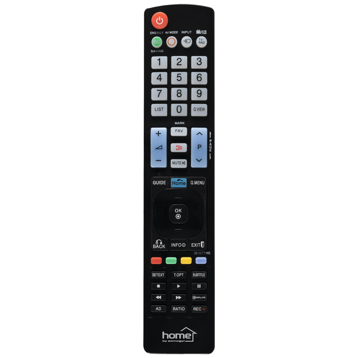 Daljinski upravljač za LG Smart TV prijemnike - home